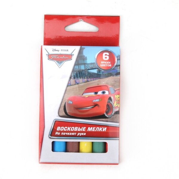 Набор восковых мелков MultiArt "Disney Cars" 6 цветов, диаметр 11 мм (ZHS-6-11/DC)