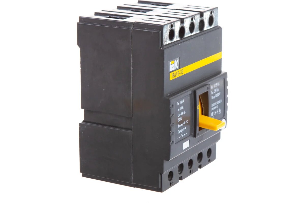 Автоматический выключатель IEK 3п 160А ВА 88-33 ИЭК SVA20-3-0160