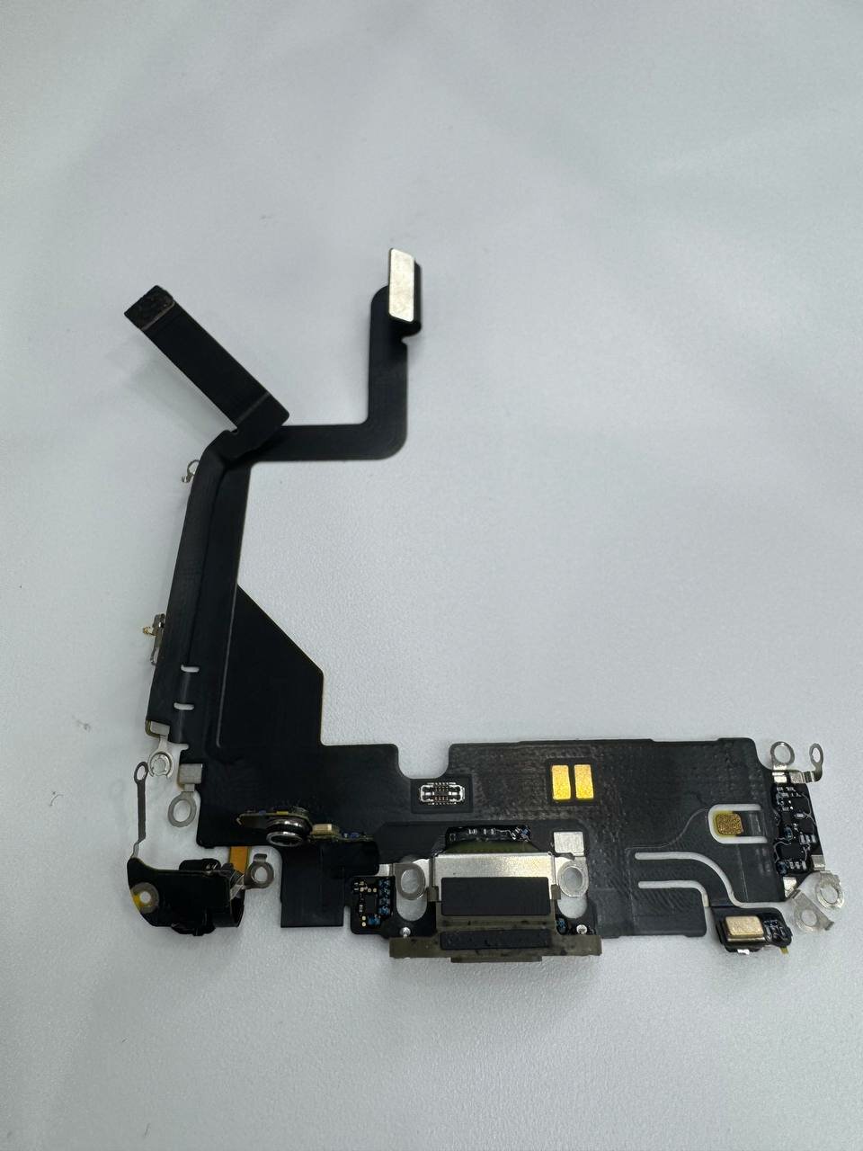 Apple iPhone 14 Pro нижний шлейф с разъёмом зарядки оригинал (снятый) золотой
