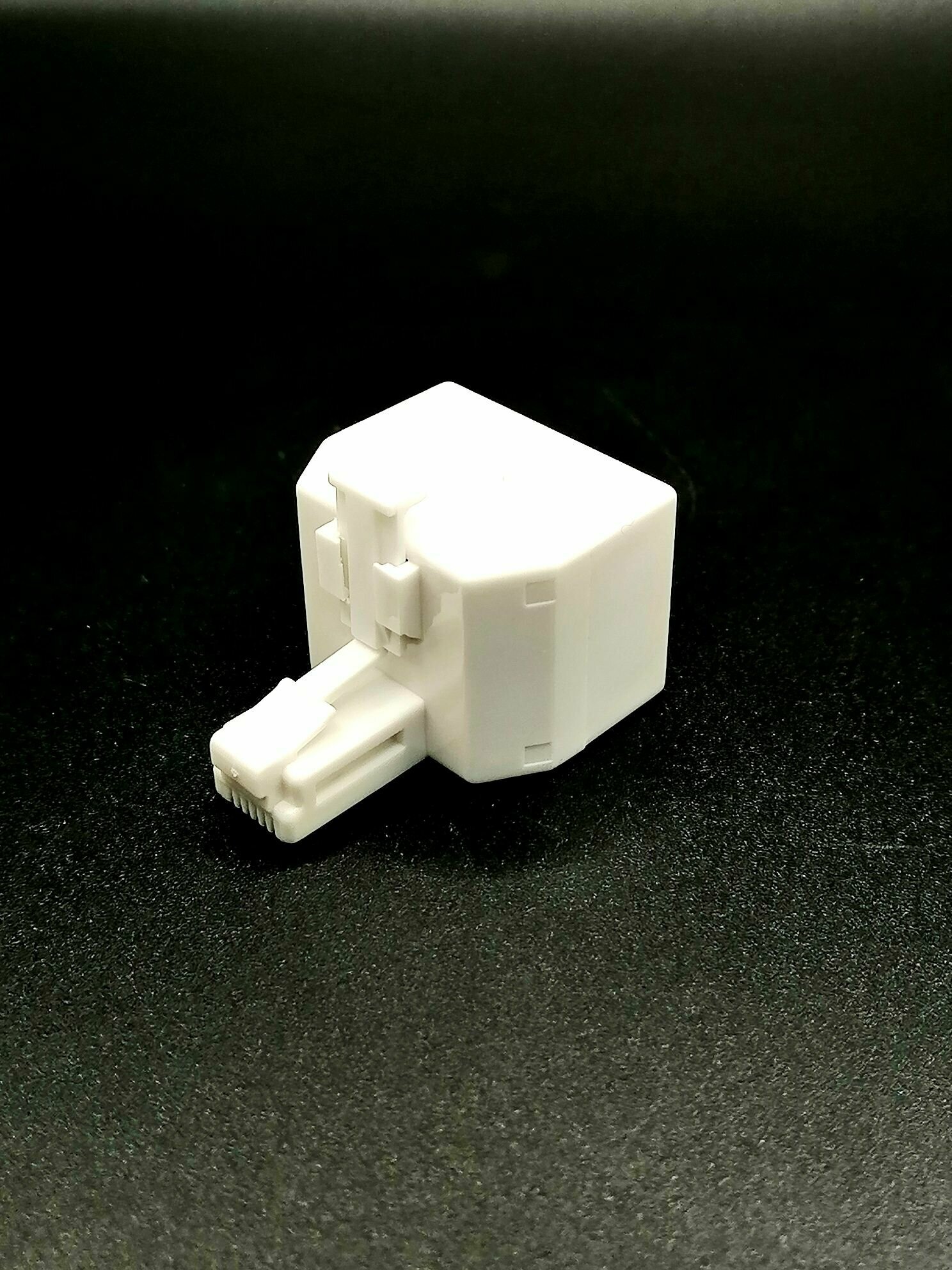 2шт Переходник 6P4C штекер-2*6P4C гнездо для прокладки телефонных кабелей