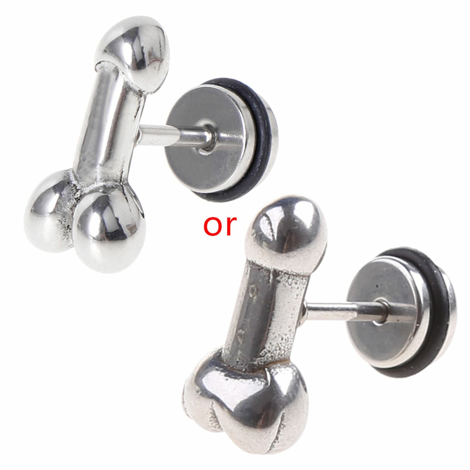 Панк серьги-гвоздики из титановая сталь