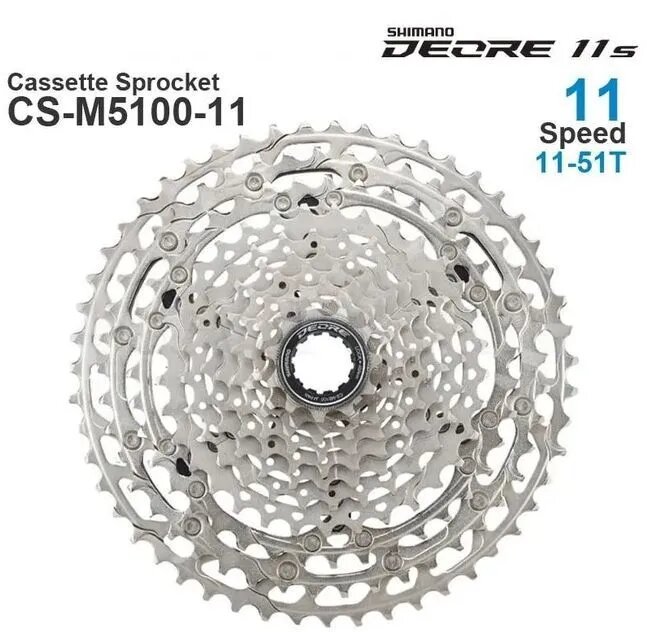 SHIMANO DEORE M5100 11-скоростной Кассета велосипедный маховик 11-51T