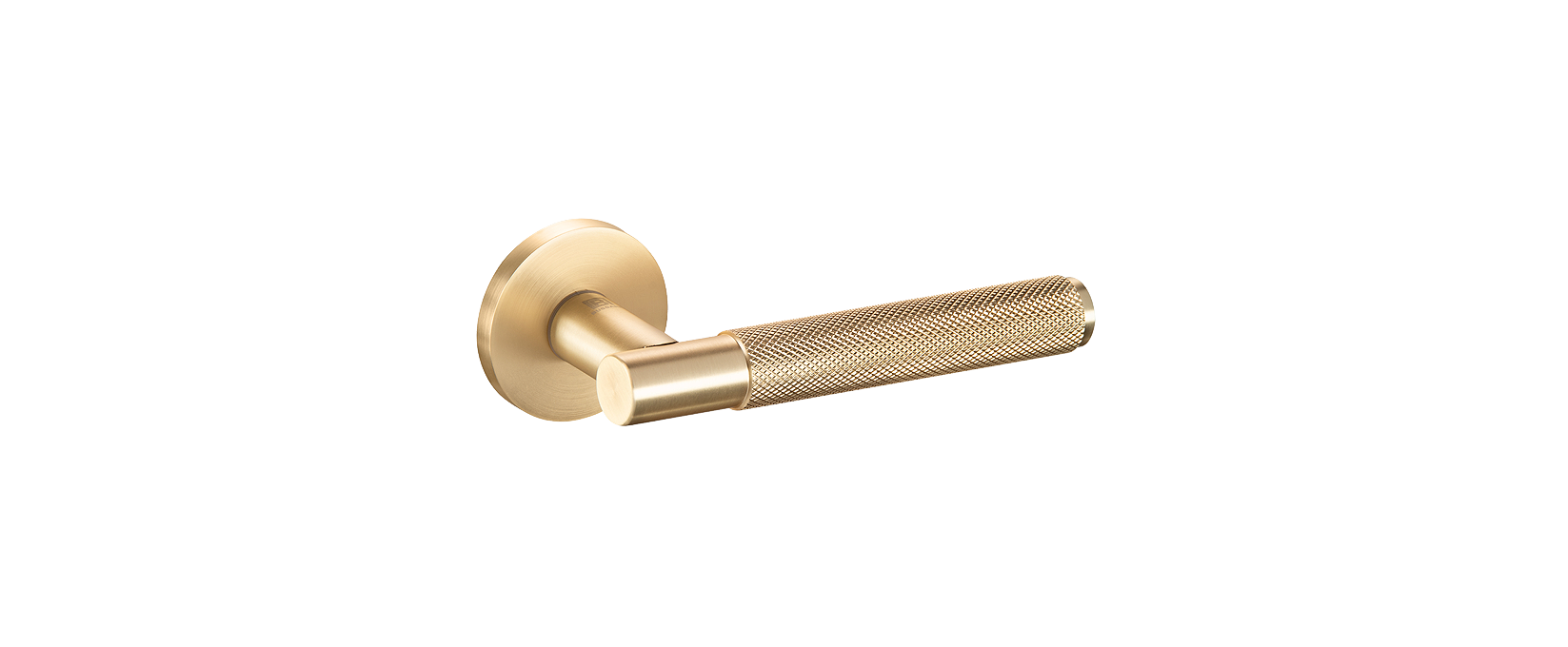 Ручка дверная на тонкой розетке BUSSARE Canto ORLA A-32-50 W.GOLD | золотая