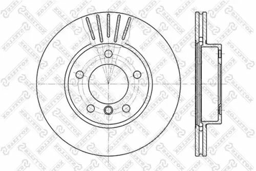 Диск торм. пер. BMW E36/E46 1.8-2.5D M42