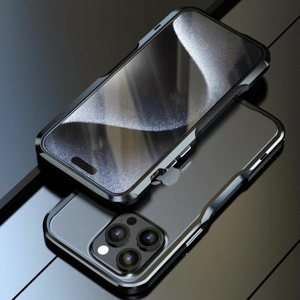 Металлический бампер корпус, совместимый с Apple iPhone 14 Pro (айфон 14 про), роскошный алюминиевый сплав