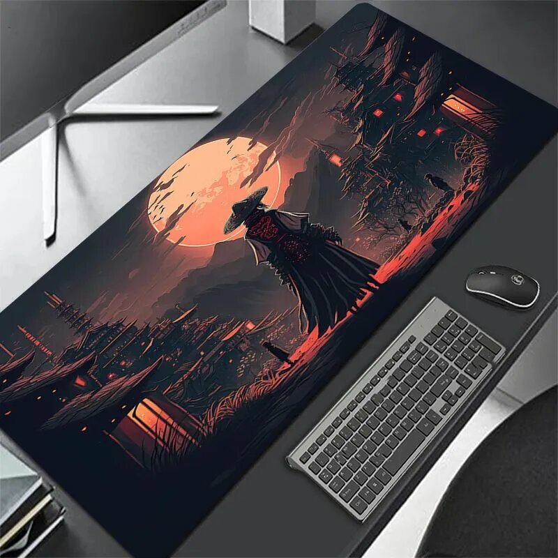 KNIGHT Игровой коврик для мыши 7766, XXL, малиновый, белый