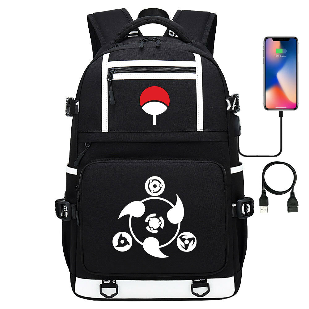 Рюкзак XAXBXC "Naruto", с USB, водоотталкивающий, 48 см x 30 см x 15 см