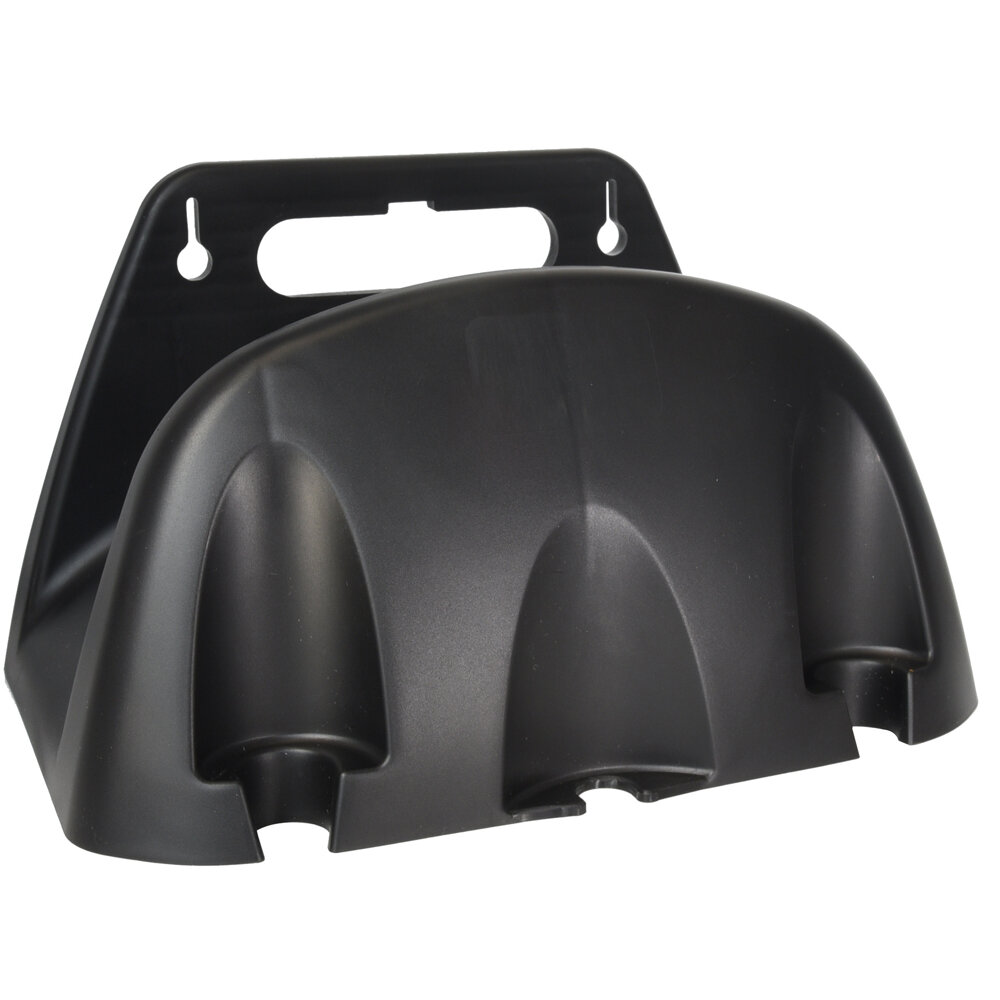 Держатель для садовой шланга, настенный, пластиковый, размер 225*145*135мм, вес 160г, цвет оранжевый/чёрный (выбор), для шлангов до 15 метров, комплект с крепежом, 1 шт.