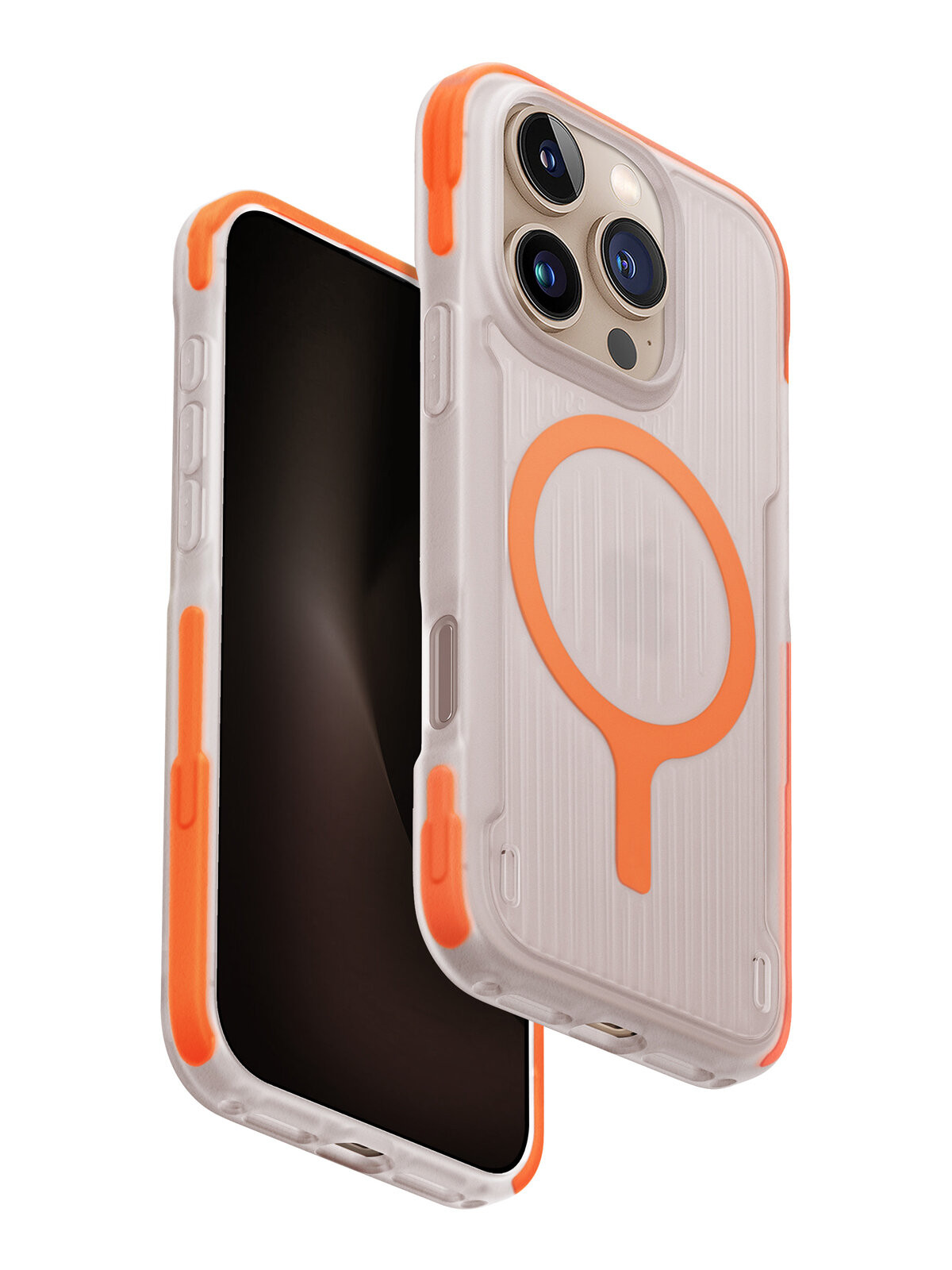 Uniq для iPhone 16 Pro чехол Combat Active Volt Orange (MagSafe)