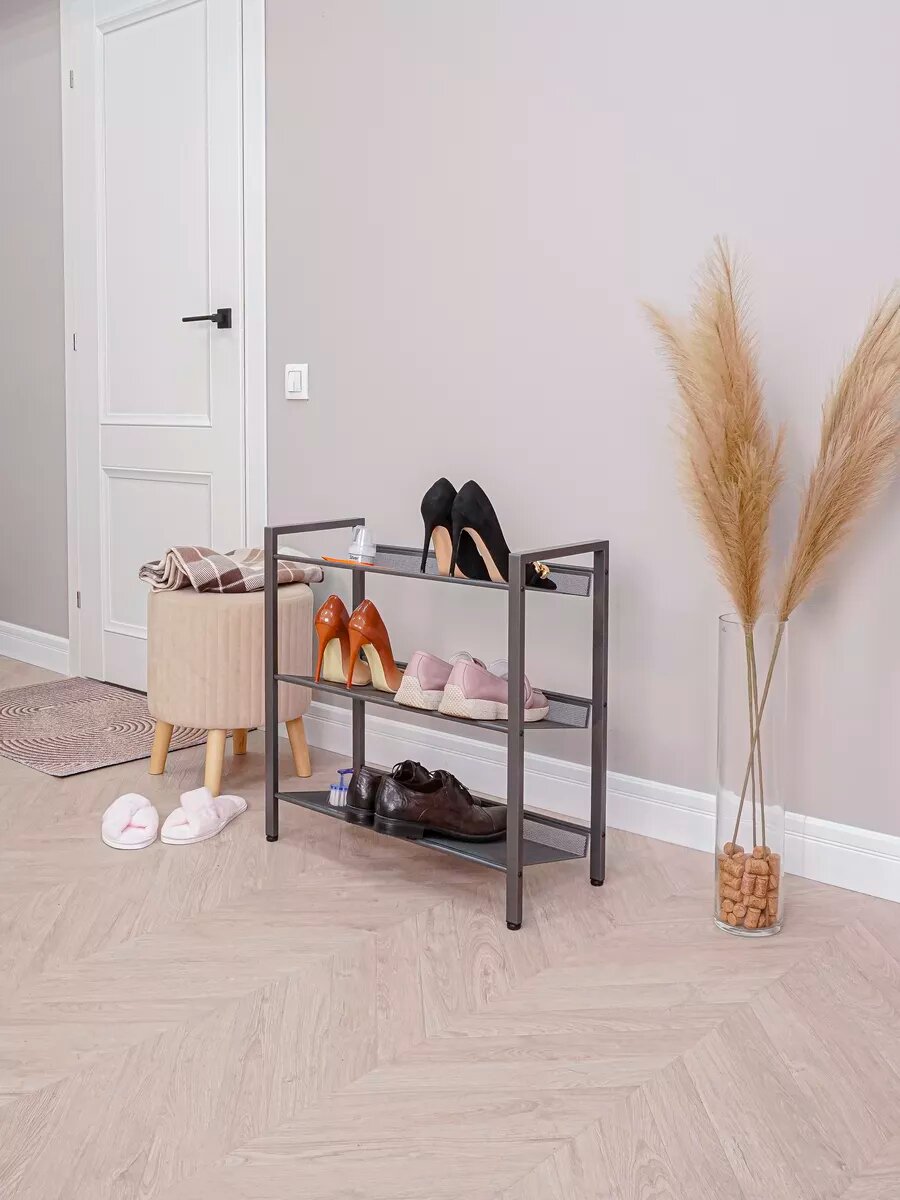 Металлическая обувница лофт в прихожую