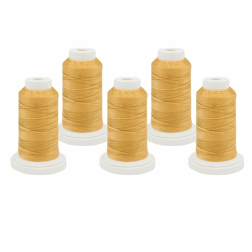 Швейные нитки Astra&Craft Филаментная 137 м, цвет 2004/446 золото, 1 шт (420D/3)