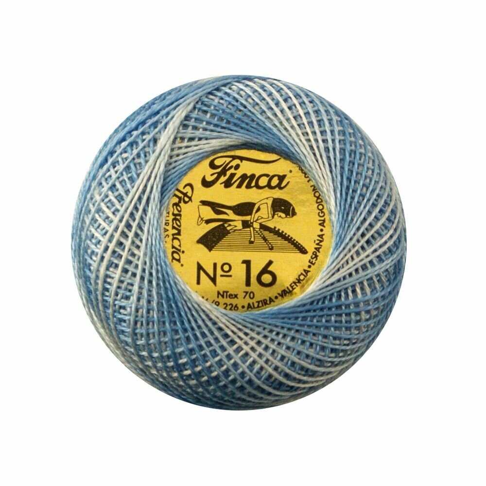 Мулине PRESENCIA HILATURAS "Finca Perle", Жемчужное, №6, мультколорный цвет 9630, 1 моток