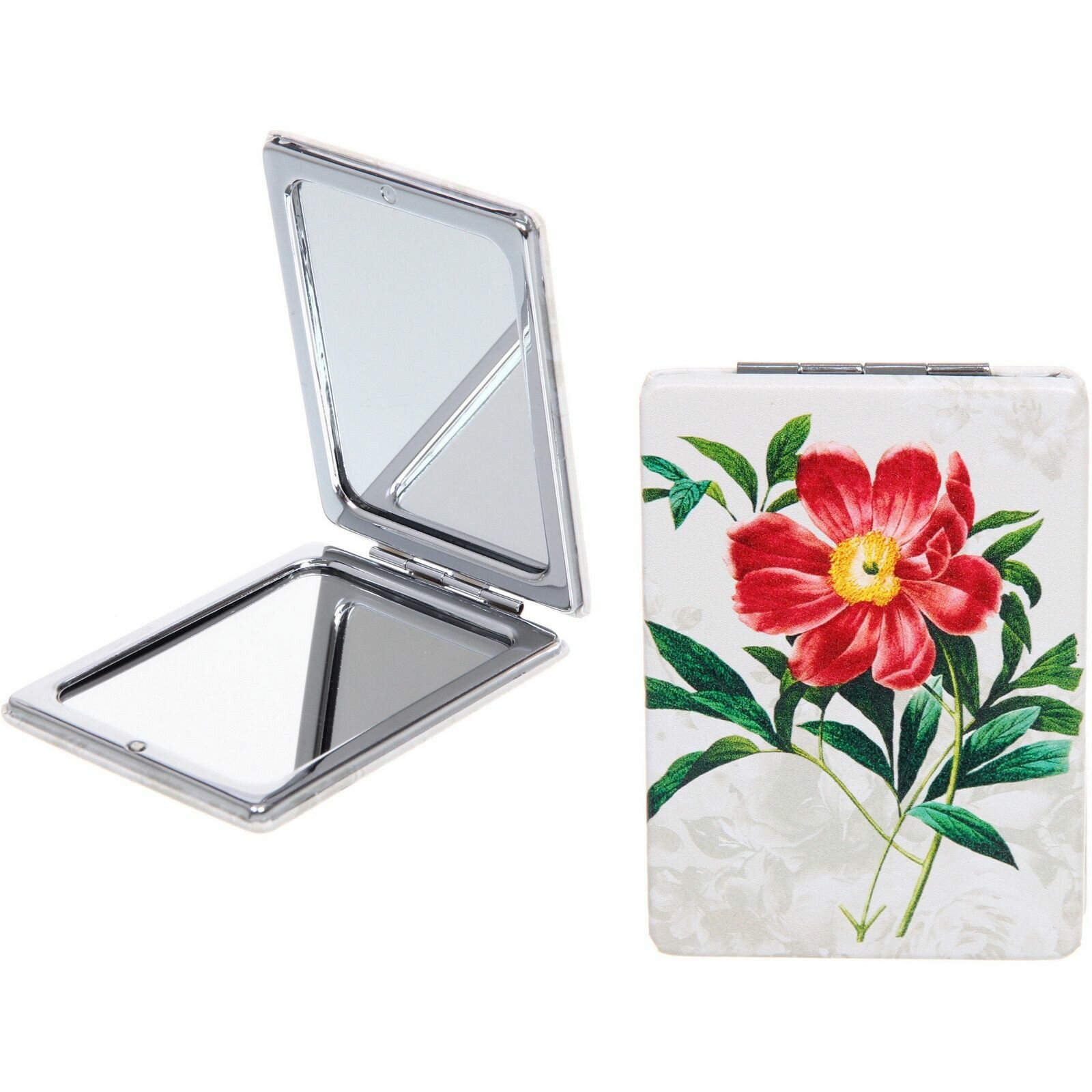 Зеркало косметическое КНР двойное "Фрателли", циния, 6х8,5 см