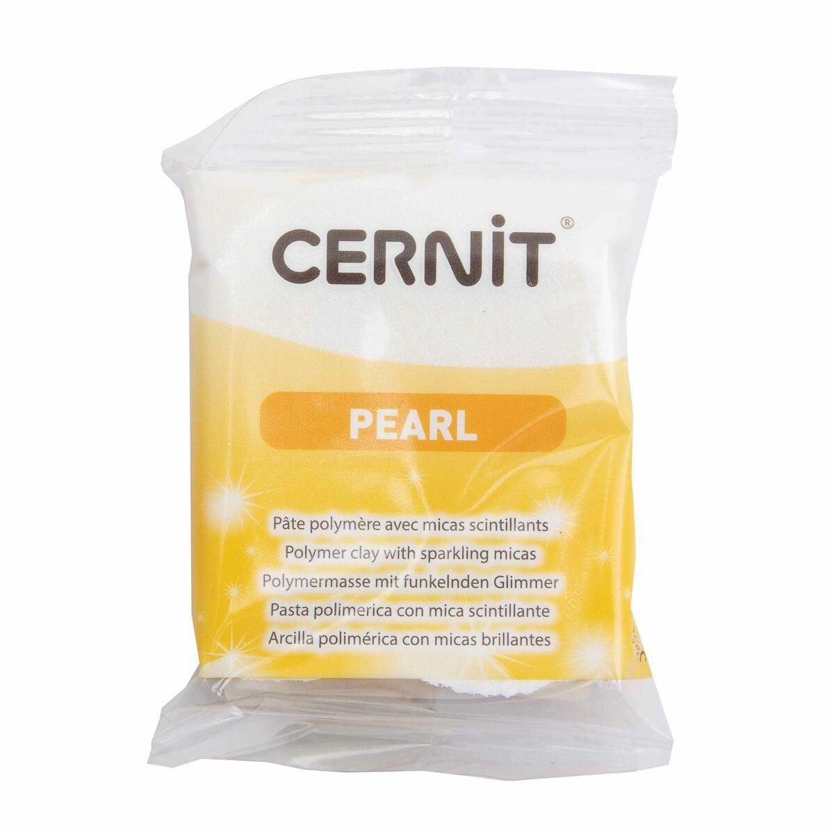 Пластика Cernit "Pearl", полимерная, запекаемая, цвет 085, жемчужно-белая, 56 г, CE0860056