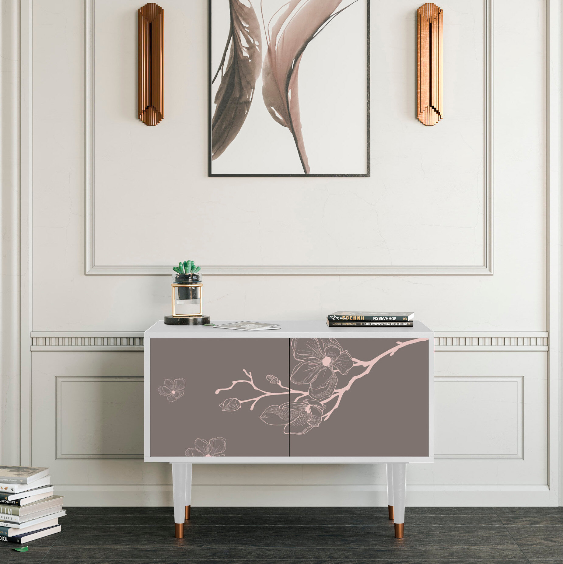 Комод - STORYZ - S1 Cherry Blossom, Размер - 94 x 69 x 48 см, Цвет корпуса - , Белый