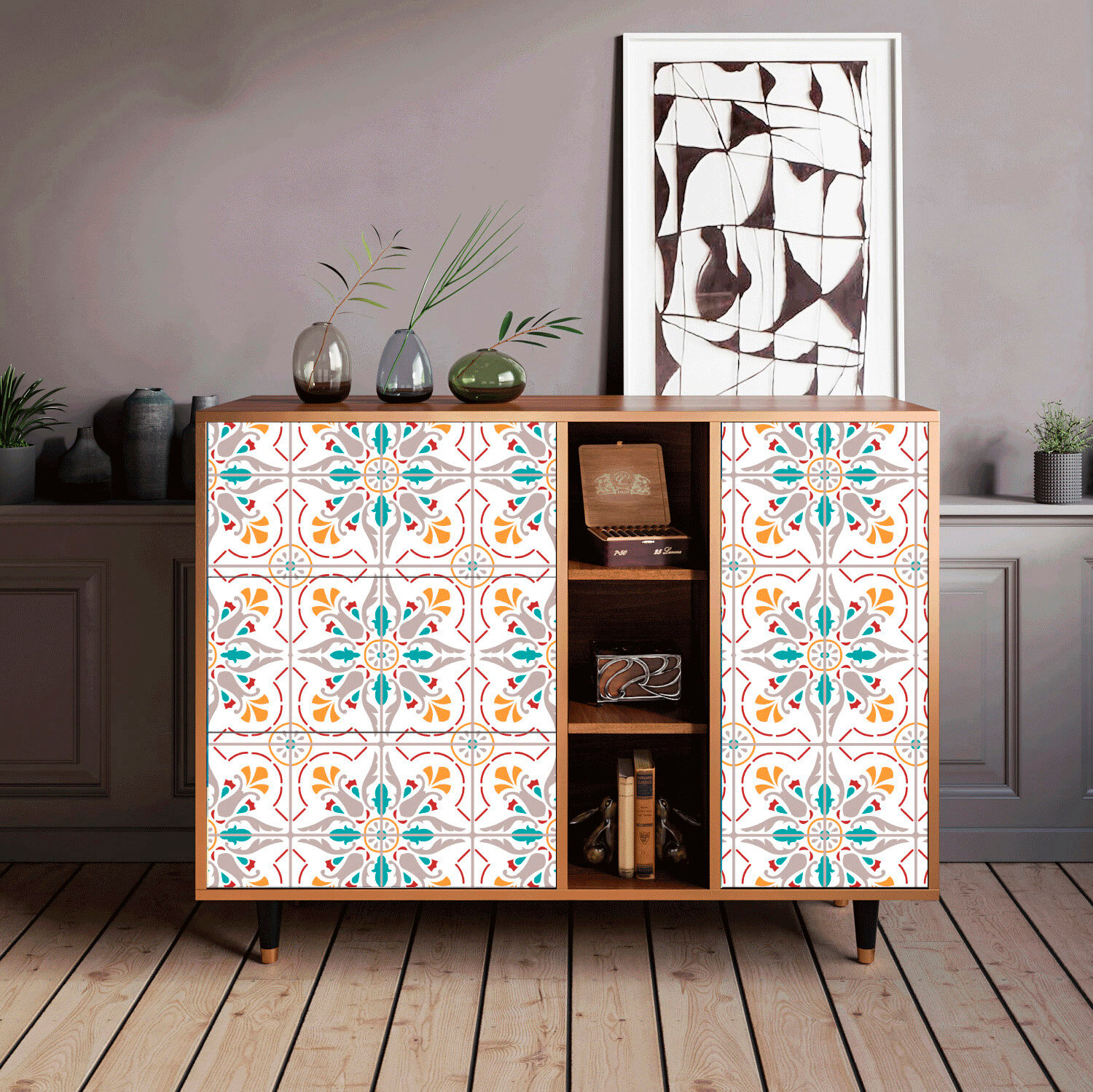 Комод - STORYZ - BS2 Spring Ceramics, Разер - 125 x 97 x 48 см , Цвет корпуса - Орех