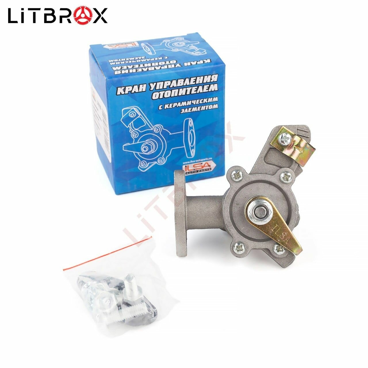 Кран отопителя (керамика) "ILSA" ВАЗ LADA 2101-07, 2121/2131 Niva, Ока / LS0290 / 2101-8101150