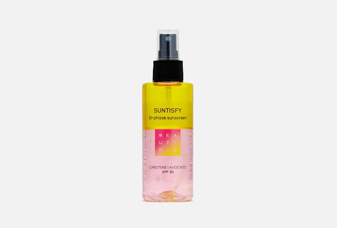 Солнцезащитное средство BEAUTIFIC SUNTISFY, spf 30, двухфазный, 150мл