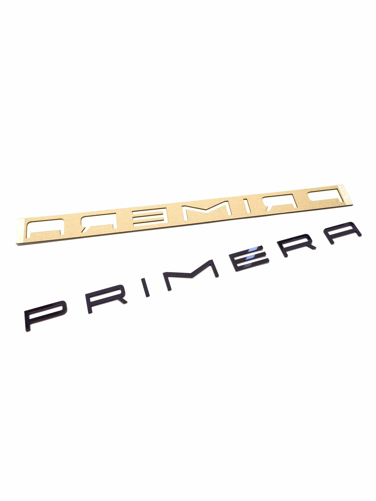 Орнамент-шильдик (эмблема, наклейка на авто и др.) в стиле Porsche/Порше для Primera/Примера черный