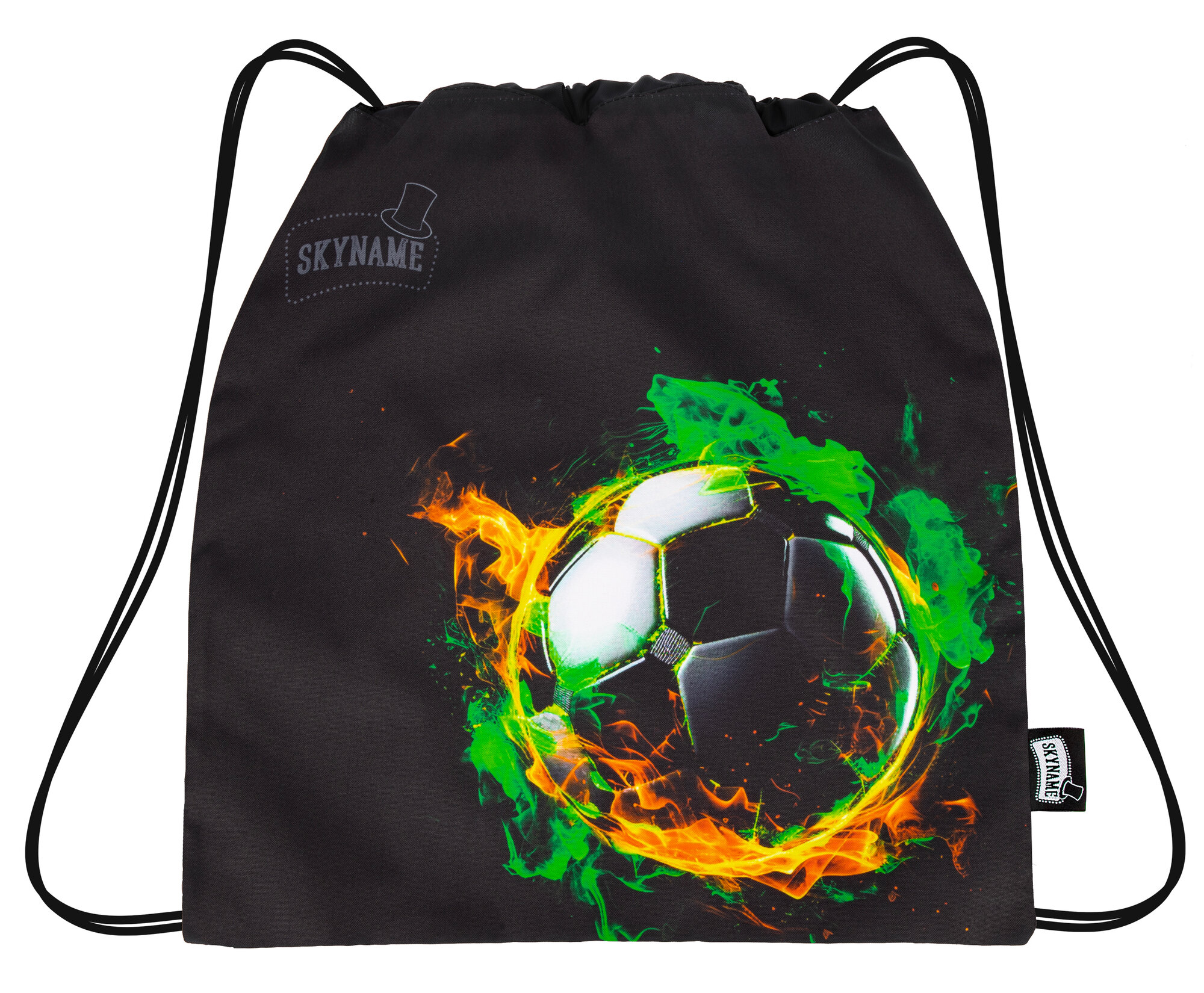 Мешок для обуви для мальчика в школу увеличенного размера 45 х 40 см с лямками из шнурков