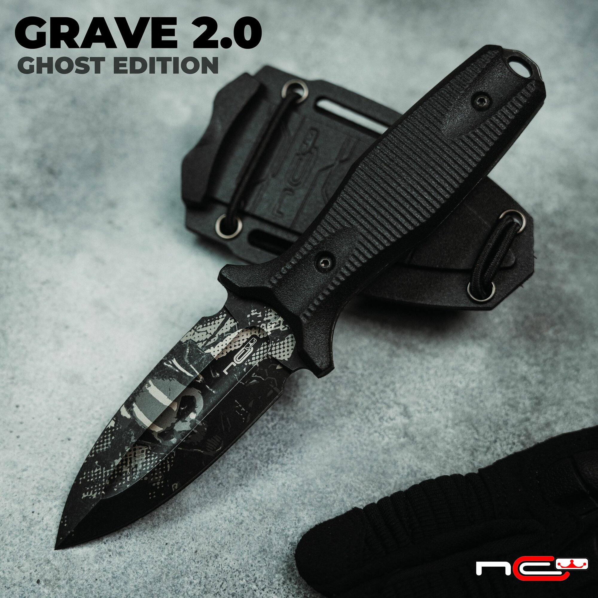 Нож тактический N.C.Custom GRAVE 2.0 Ghost Edition