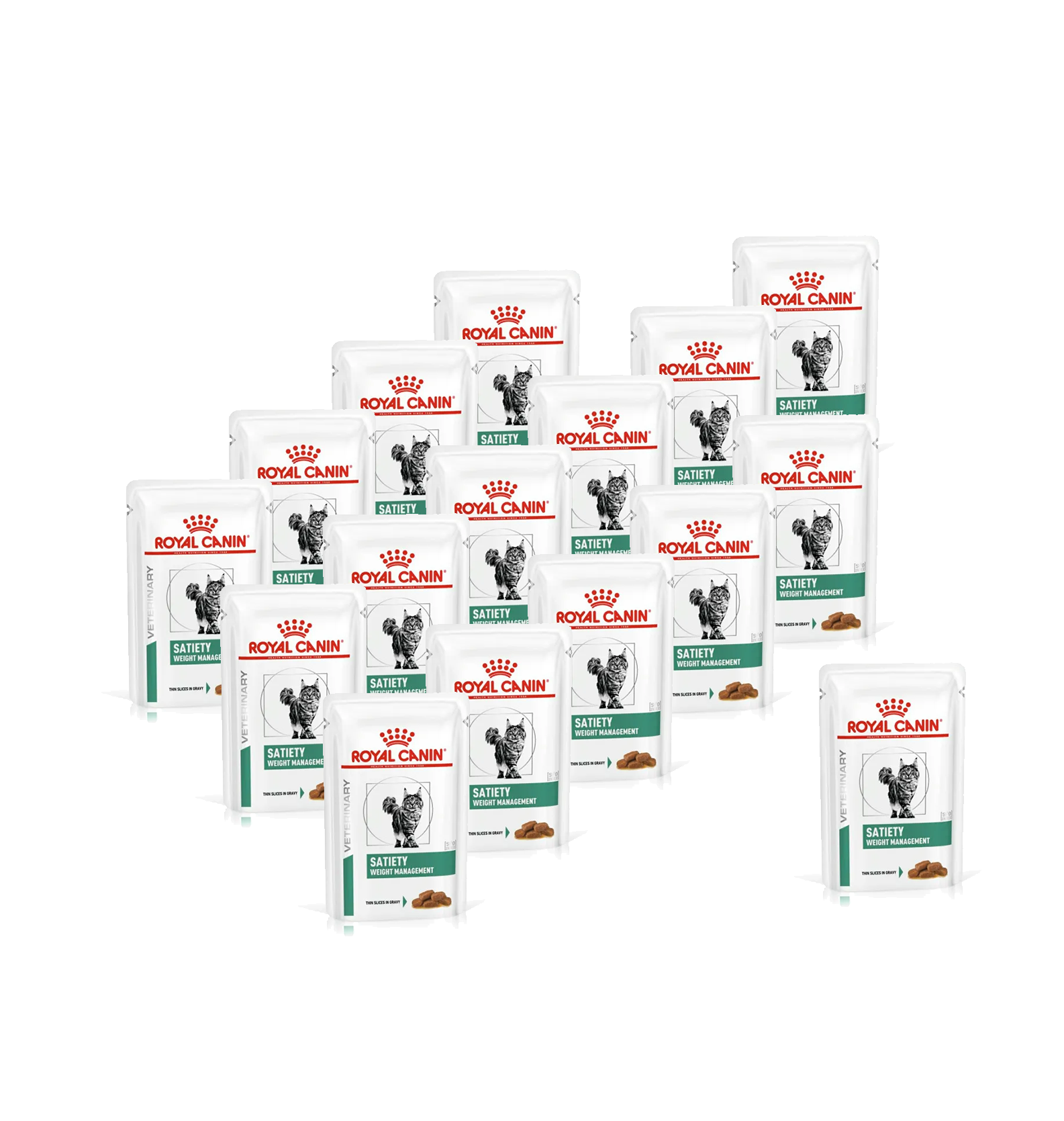Royal Canin Satiety Weight Management для взрослых кошек, рекомендуемый для снижения веса кусочки в соусе, 85г x 16 шт.