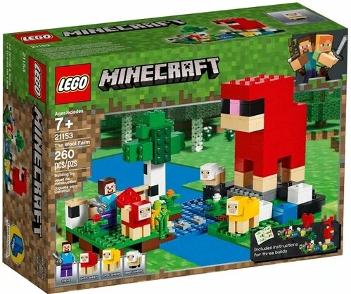 Конструктор LEGO Minecraft Шерстяная ферма