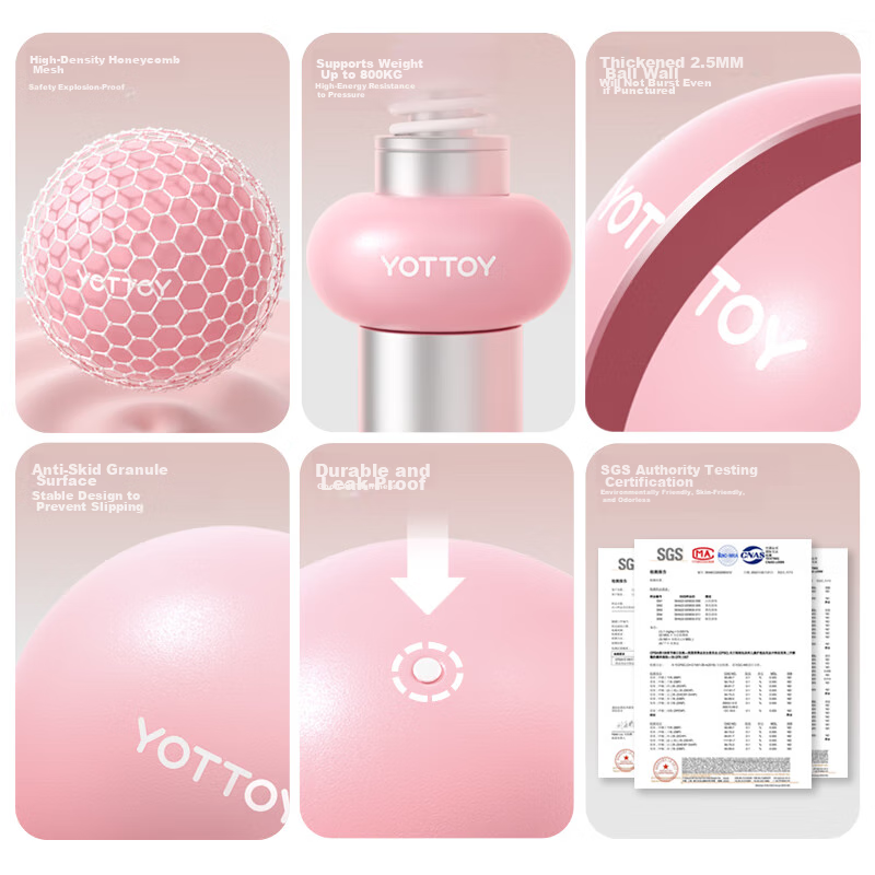 Yottoy Thickened Anti-Burst Yoga Ball, Fitness Ball for Adults And Pregnant Women, Pilates And Yoga Equipment, Balance Ball