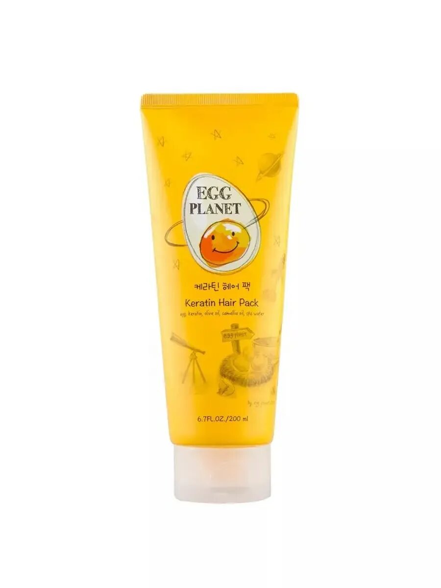 Маска для волос Egg Planet Keratin Hair Pack, с кератином, для всех типов волос, 200 мл