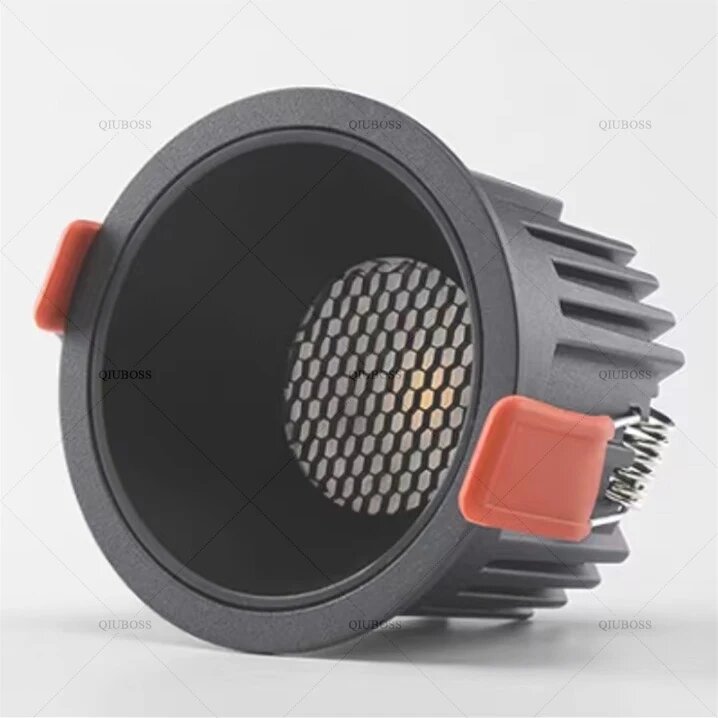 Потолочный светильник PDQ COB 220В 7Вт Warm light 3000K, Серый, Balck, 24W Dimmable