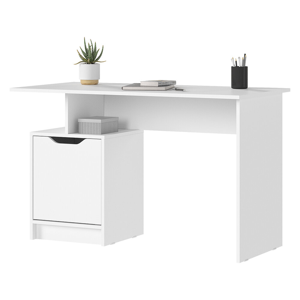 Стол компьютерный с ящиками СТ 01, 120х75х60 см, ЛДСП, цвет белый/белый