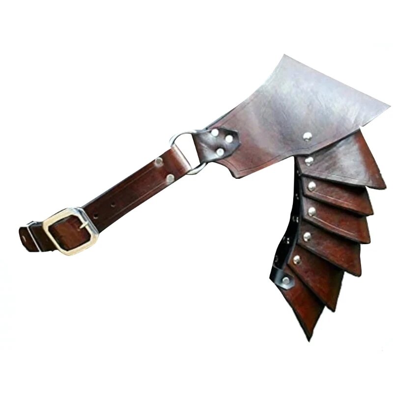 Наплечники из искусственной кожи Warrior dark brown