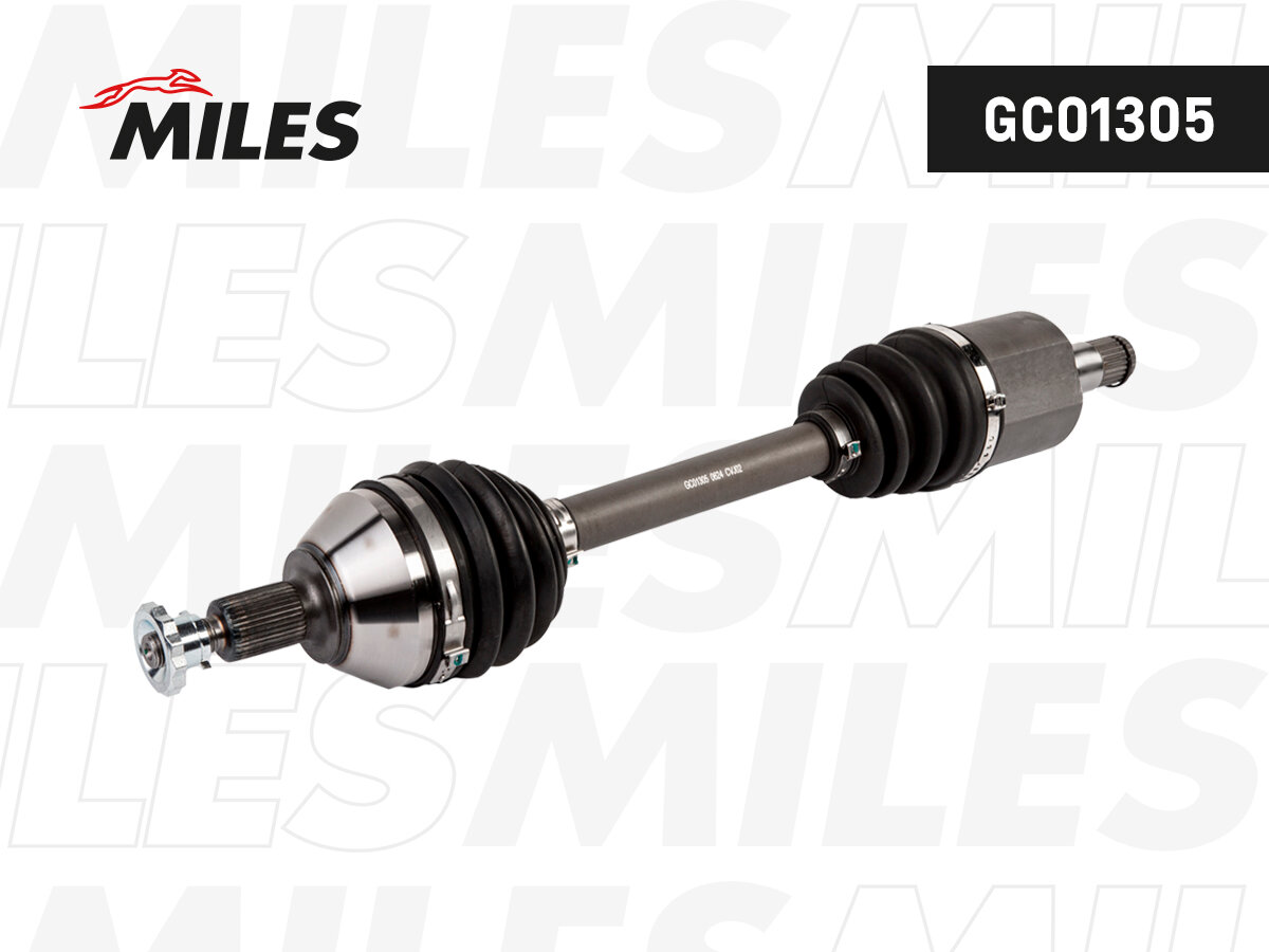 MILES Привод левый в сборе VW Polo Sedan / Skoda Rapid (NH3) 1.6 (90-110 лс) АТ GC01305