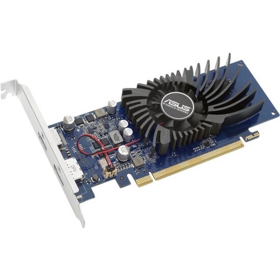 Asus GeForce GT 1030 1228Mhz PCI-E 3.0 2048Mb 6008Mhz 64 bit DVI DP HDMI HDCP GT1030-2G-BRK