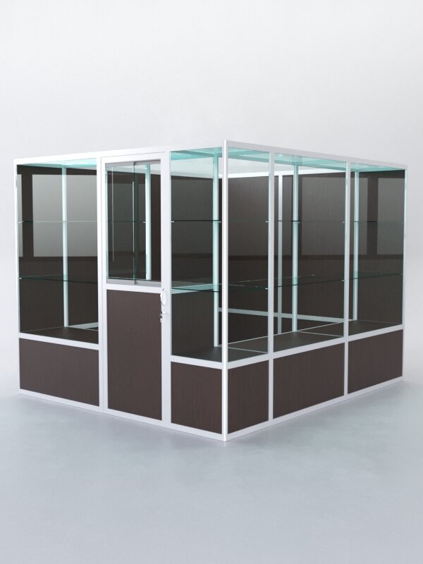 Павильон торговый из профиля угловой №4б, Дуб Венге. Производитель товара - компания Westcom.