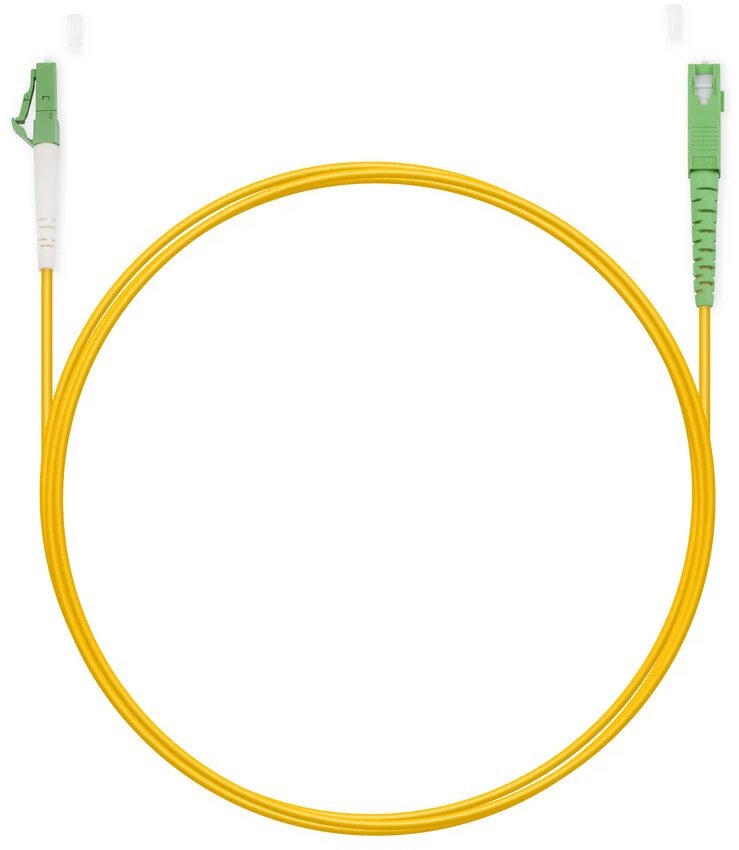 Патч-корд Cabeus 1м (FOP(s)-9-LC/APC-SC/APC-1m)