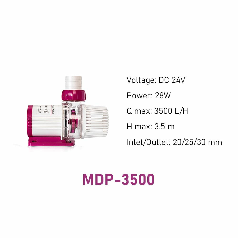 Новый погружной аквариумный насос Jebao MDP-3500 мощностью 28 Вт 3500 Л / Ч с управлением через мобильное приложение