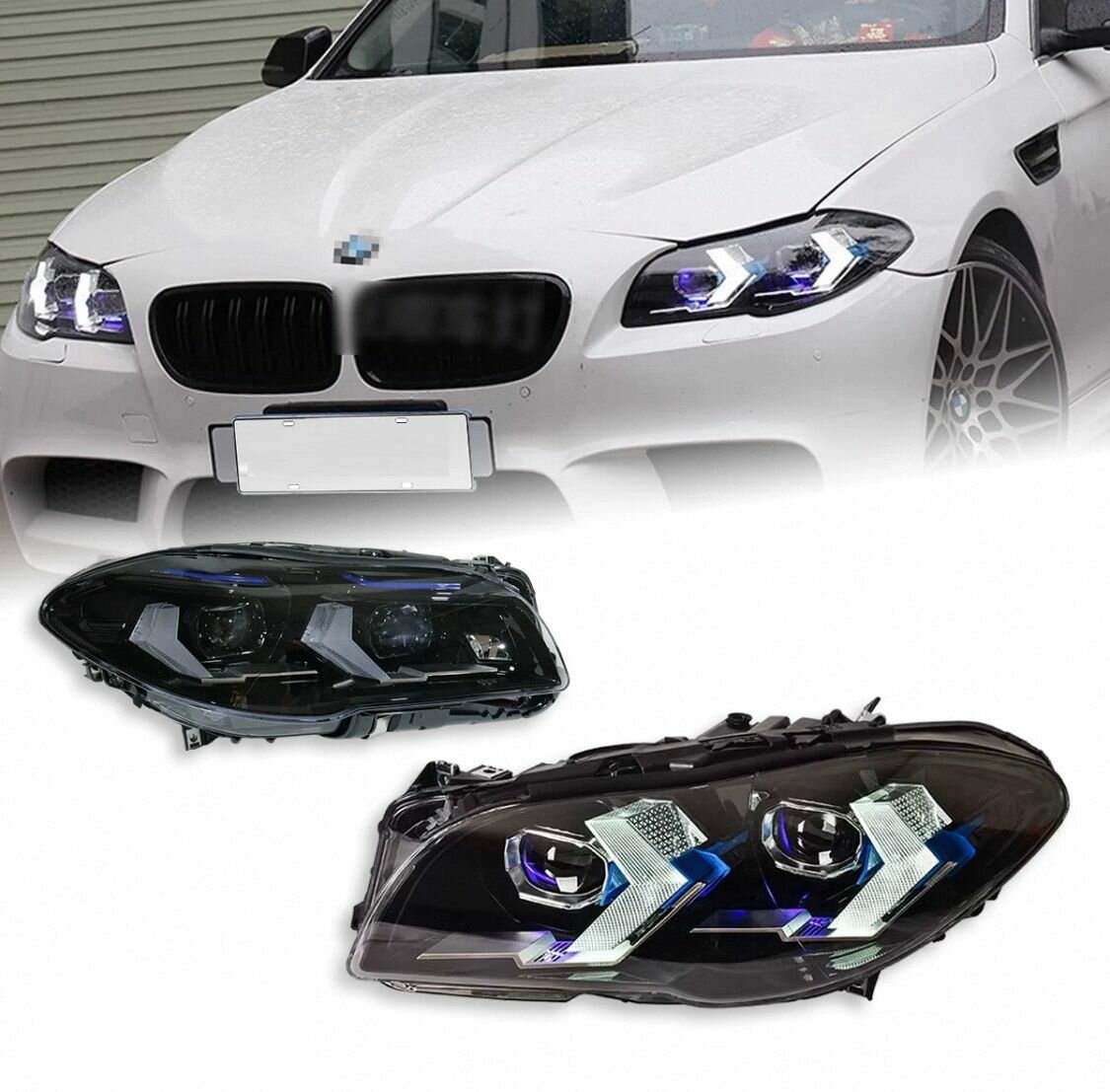 Фара автомобильная, Светодиодная, 2 шт, арт. AF/LED-HEADLIGHT-F10-2