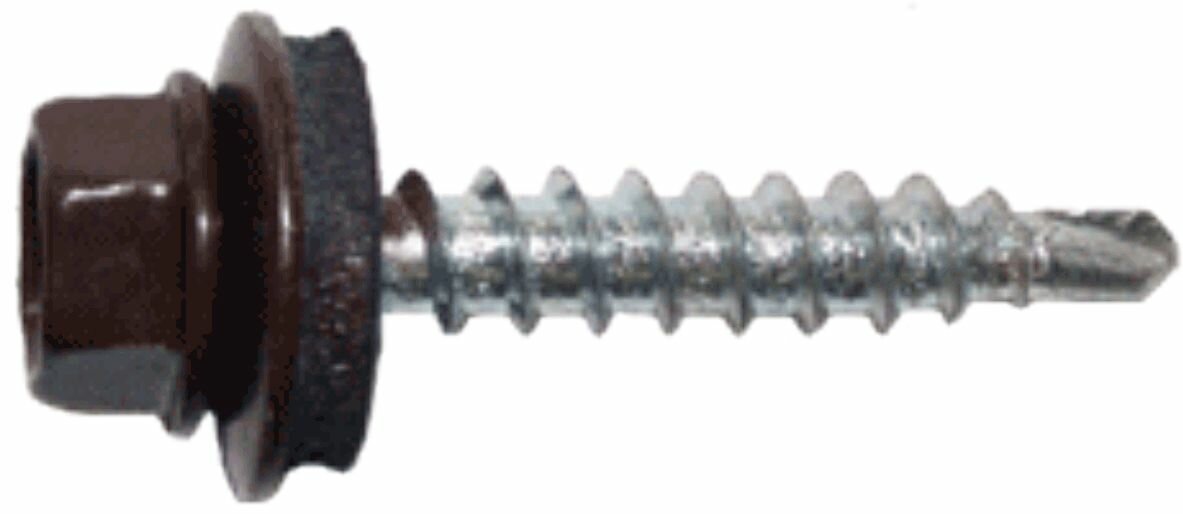 Саморез кровельный 4,8х29 RAL 8017 коричневый