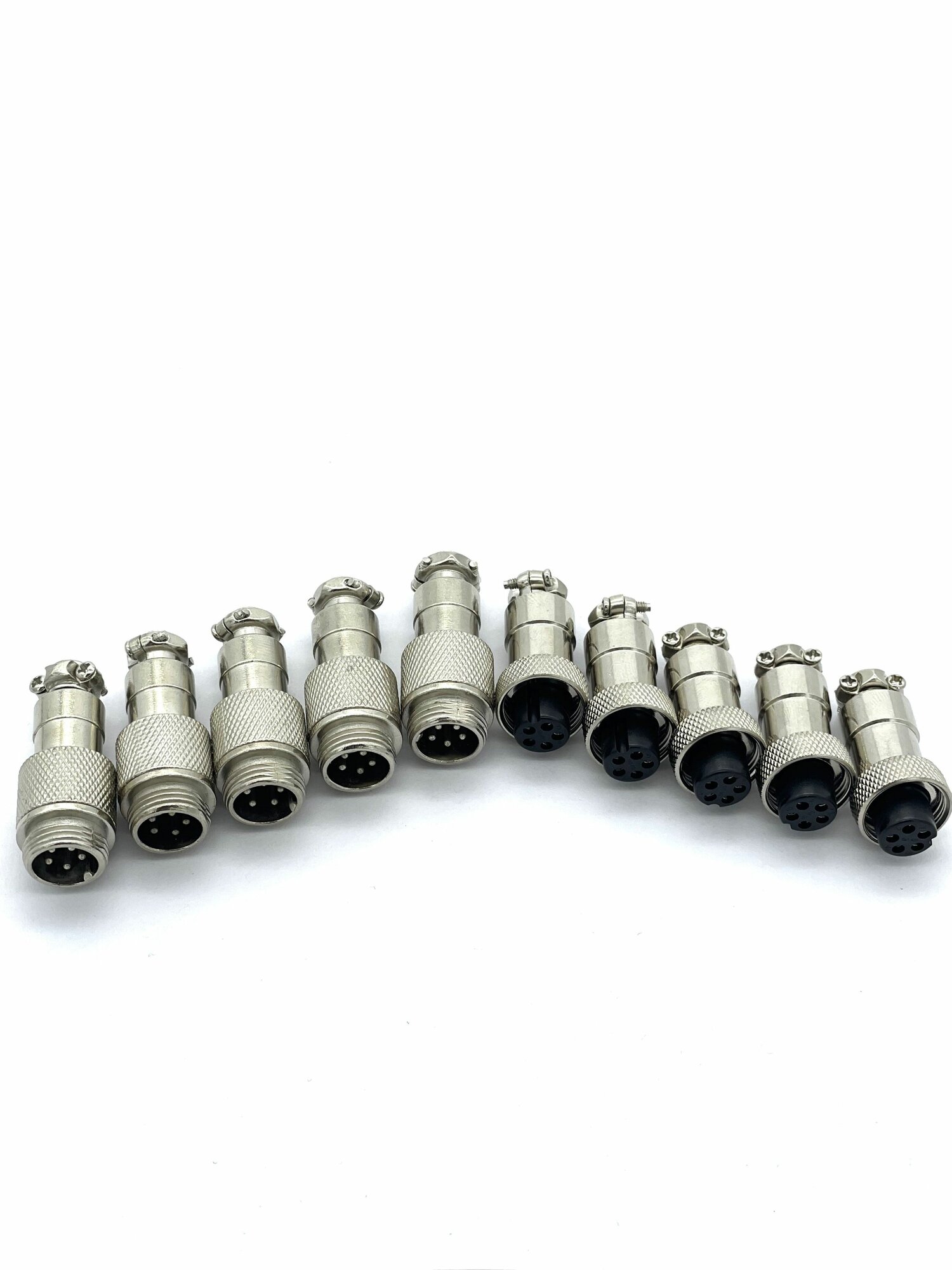 5шт. Авиационный разъём GX12 5pin мама(кабель)+папа(кабель)