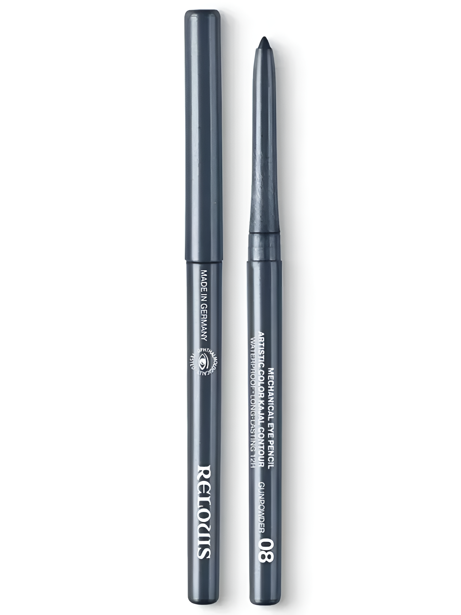 Карандаш для глаз механический Relouis Artistic Color Kajal Contour тон 08 gunpowder