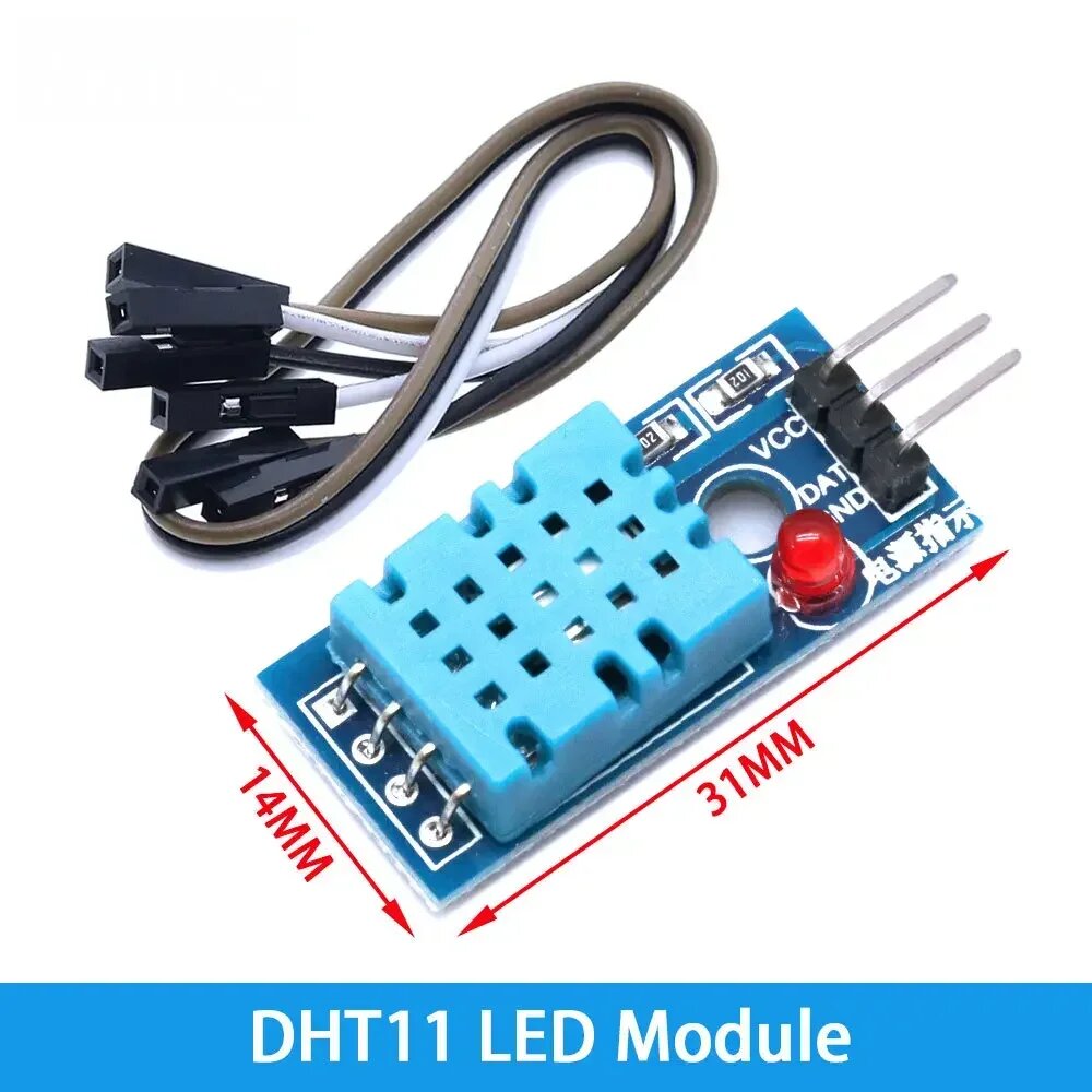 Датчик температуры и влажности DHT11 LED, Цвет: DHT11-LED