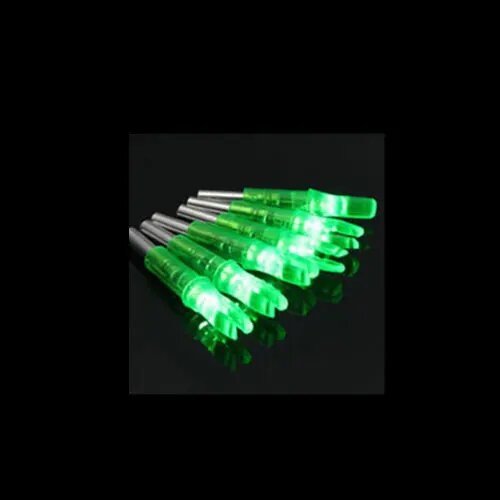 Светодиодные носки для стрел Yezelieying, 6 шт, 6.2 мм Изумрудный, green 6pcs