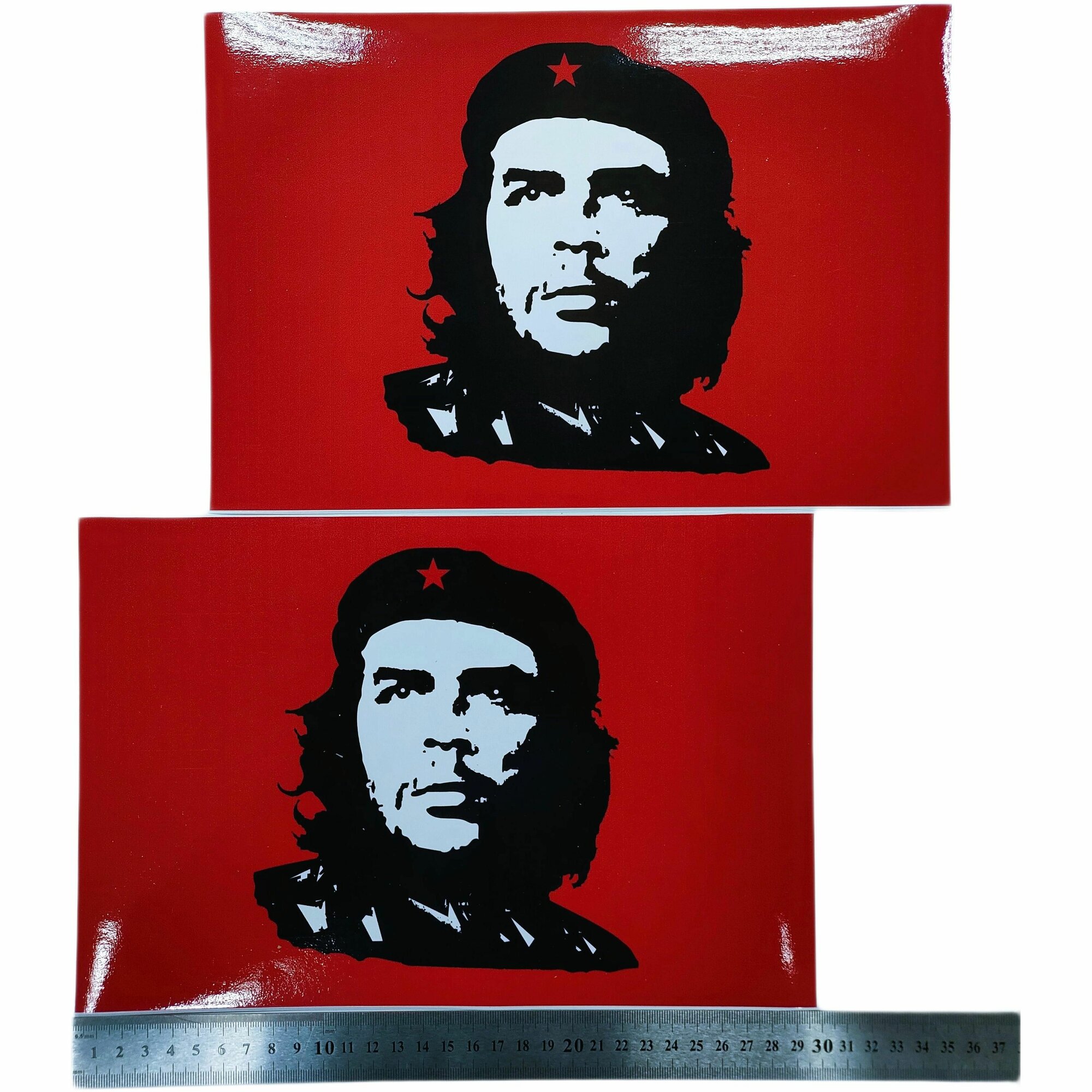 Наклейки флаг Че Гевара 20х30см 2шт. на авто, ламинирование