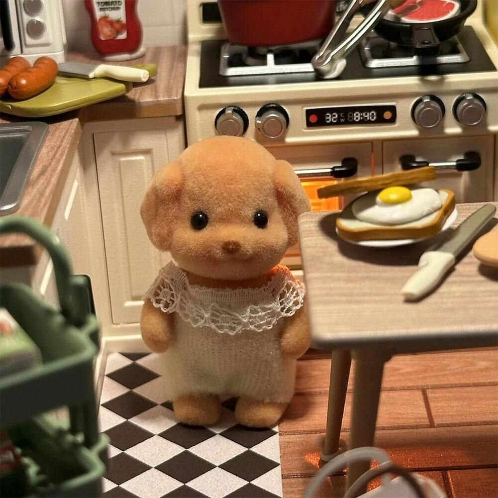 Пудель Кукла, Sylvanian, Согрей свое сердце Золотой щенок
