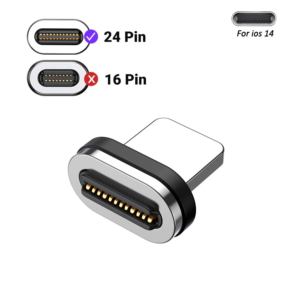 AUFU 240 Вт Магнитный адаптер USB C 40 Гбит/с 8K60 Гц USB4 типа C «мама» Серый, Only Tips For iPhone