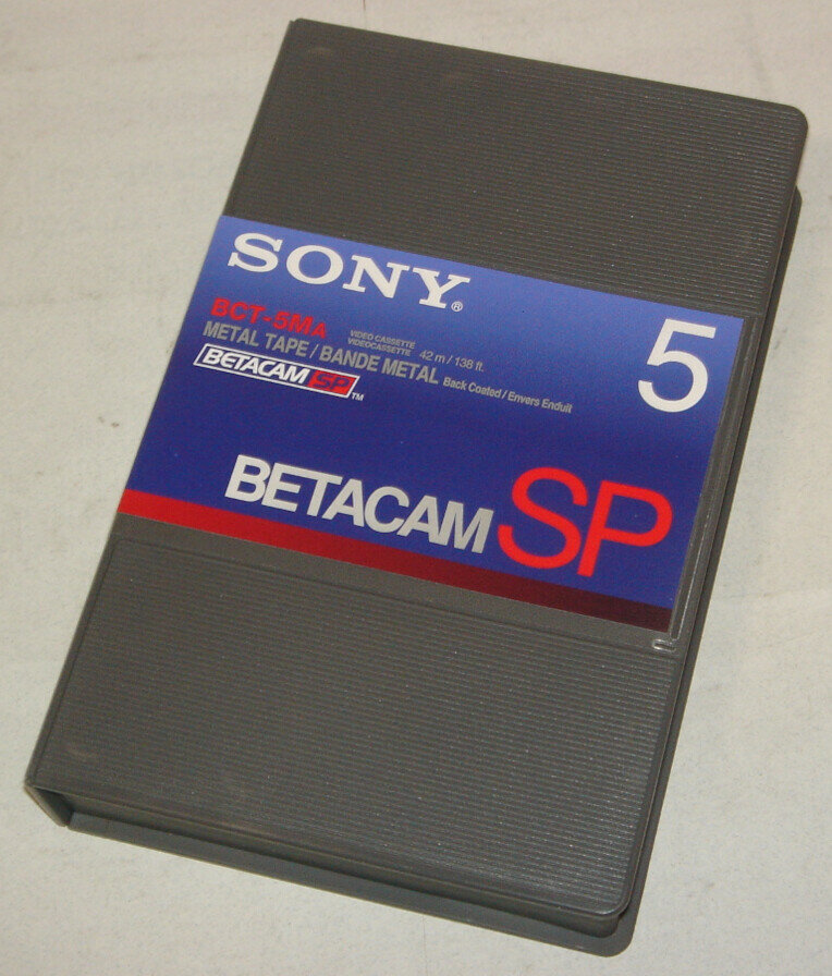Видеокассета Sony "Betacam" BCT-5MA, Betacam, SP, металлическая пленка Emmy