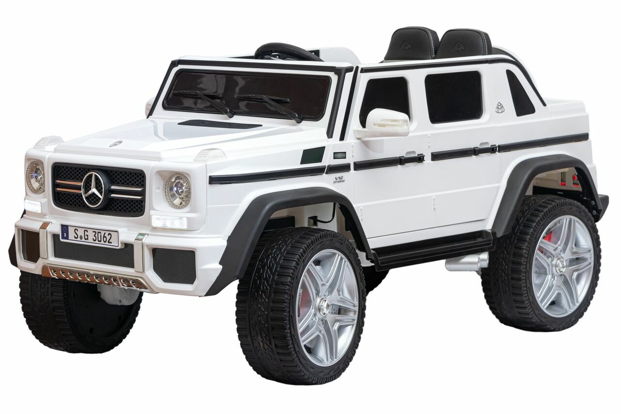 Электромобиль Toyland Mercedes-Benz Maybach G650, белый, 4 места