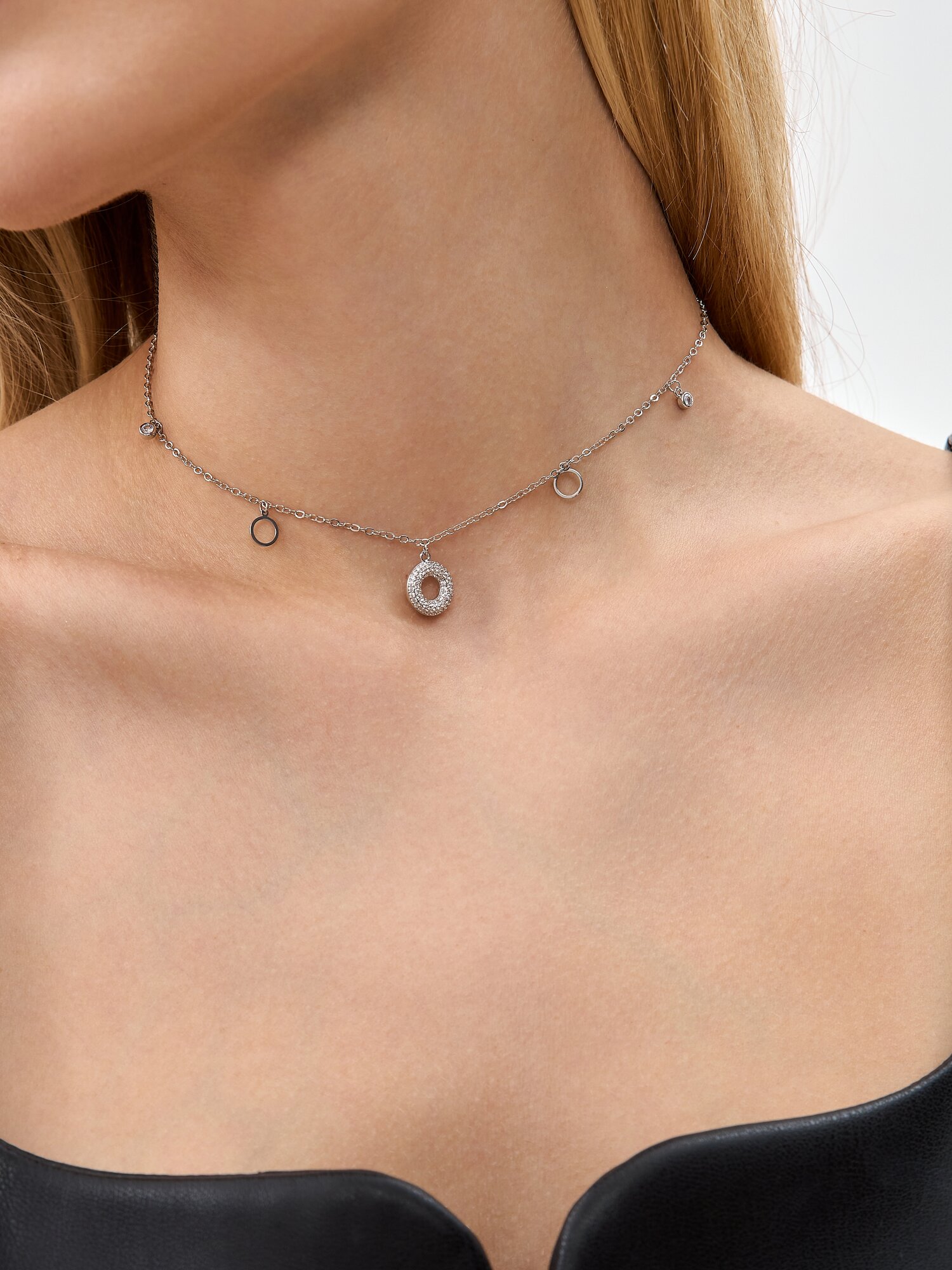 Чокер, циркон