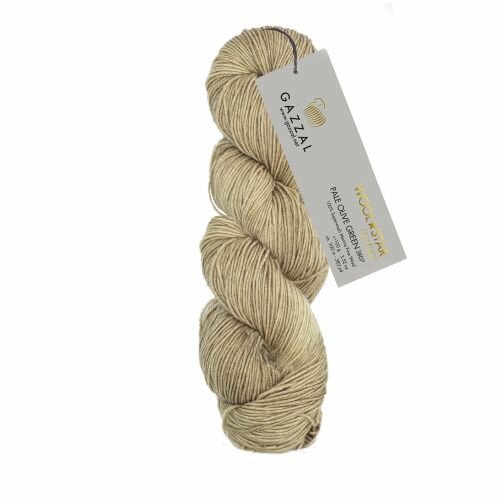 Пряжа Gazzal Wool Star 3807 оливковый беж (100г/350м, упаковка 5 мотков)